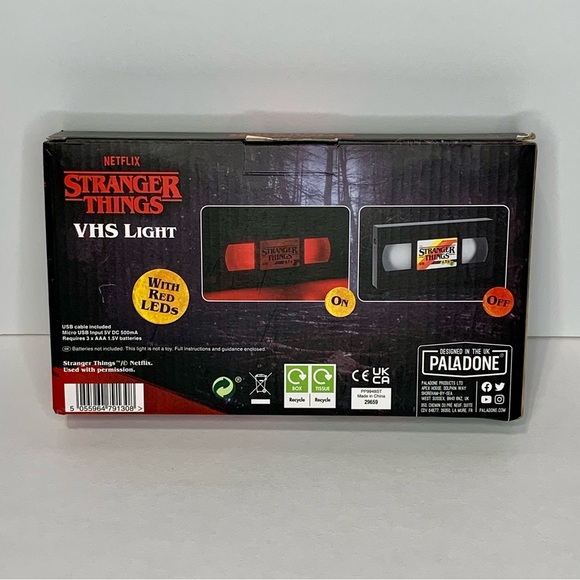 Netflix | Other | Netflix Stranger Things Vhs Light With Red Leds ...